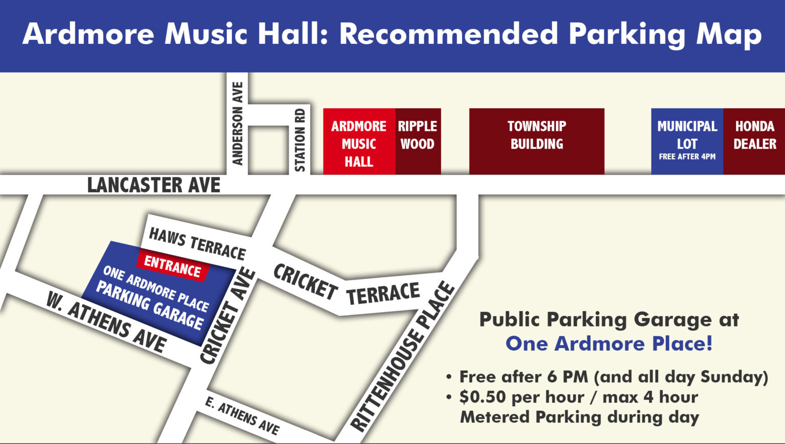 Getting Here - Ardmore Music Hall